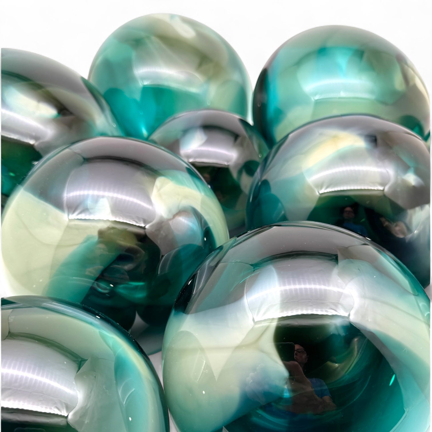 Watercolor Series Wall Sphere Installation-Lagoon Palette | Sigwarth ...