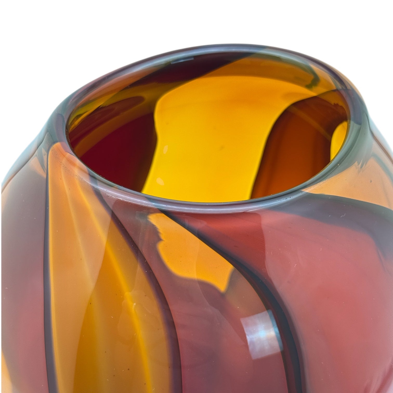 Watercolor Series Hot Palette Vase | Sigwarth Glass Studio