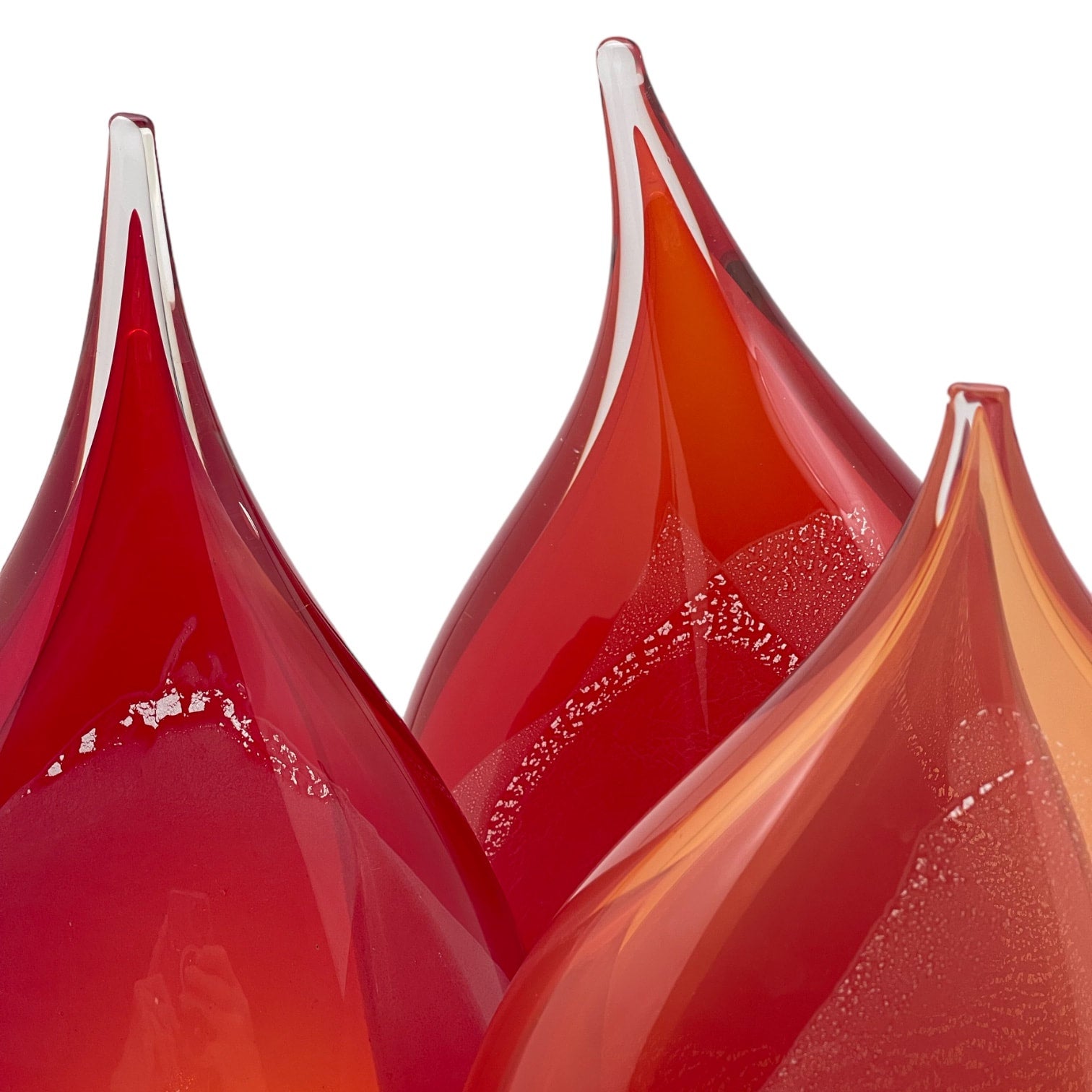 Sigwarth Glass Flames Series (Strawberry Red) | Sigwarth Glass Studio
